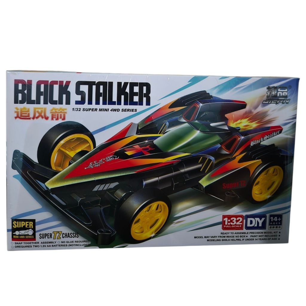 Jual Rep tamiya mini 4wd Black Stalker merek JIEPIN Super TZ Chassis ...