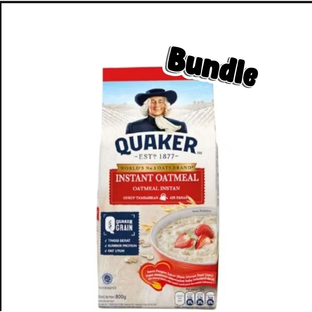 Jual Bundle Quaker Oatmeal 800 gram (2 x 800 gram) | Shopee Indonesia