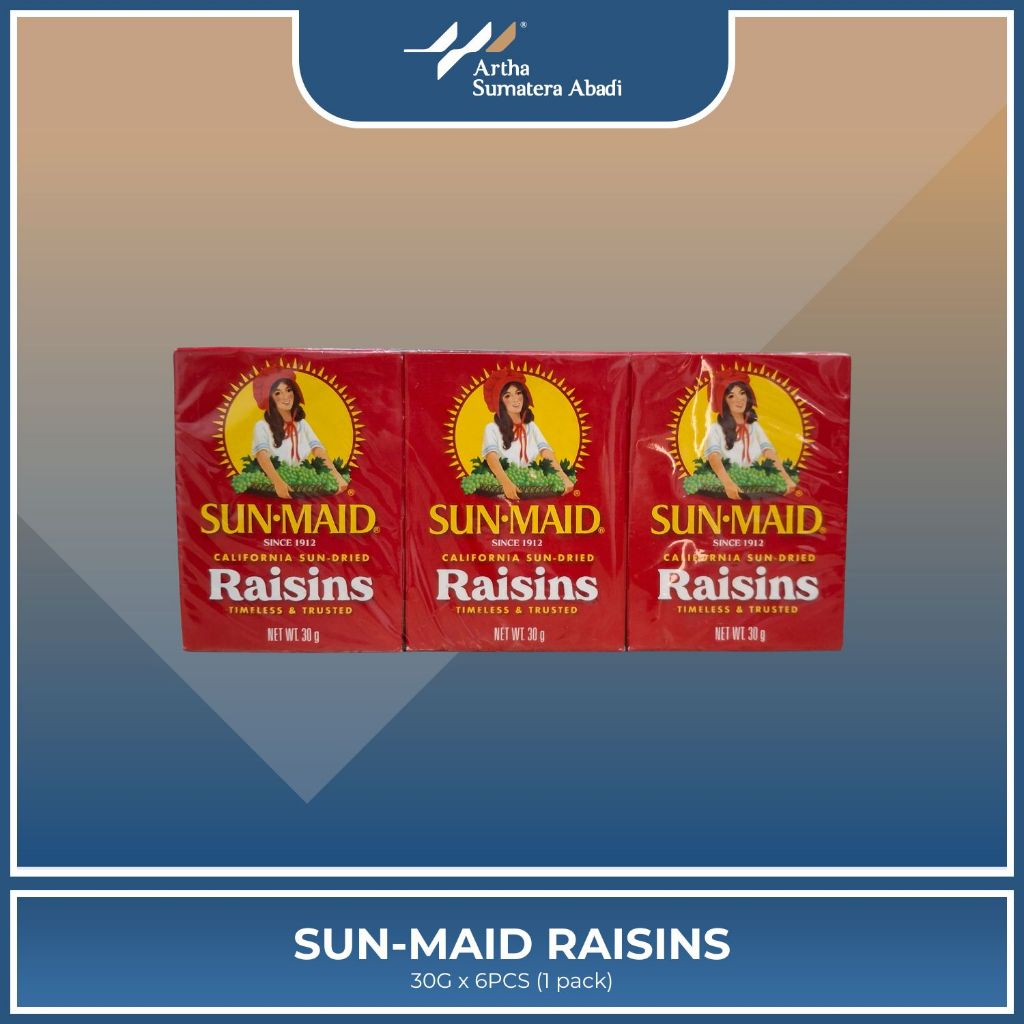 Jual SUN-MAID RAISINS 30G ( 1 pack 6 pcs ) | Shopee Indonesia
