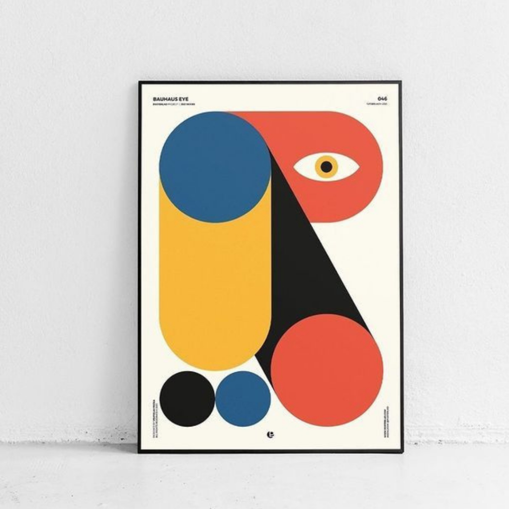 Jual Poster Aesthetic - Poster Frameblock Bauhaus Aesthetic - Hiasan ...