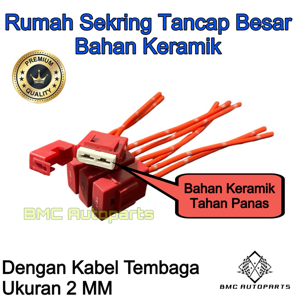 Jual Fuse Box / Rumah Sekring DX Tancap Besar Bahan Keramik Mobil ...