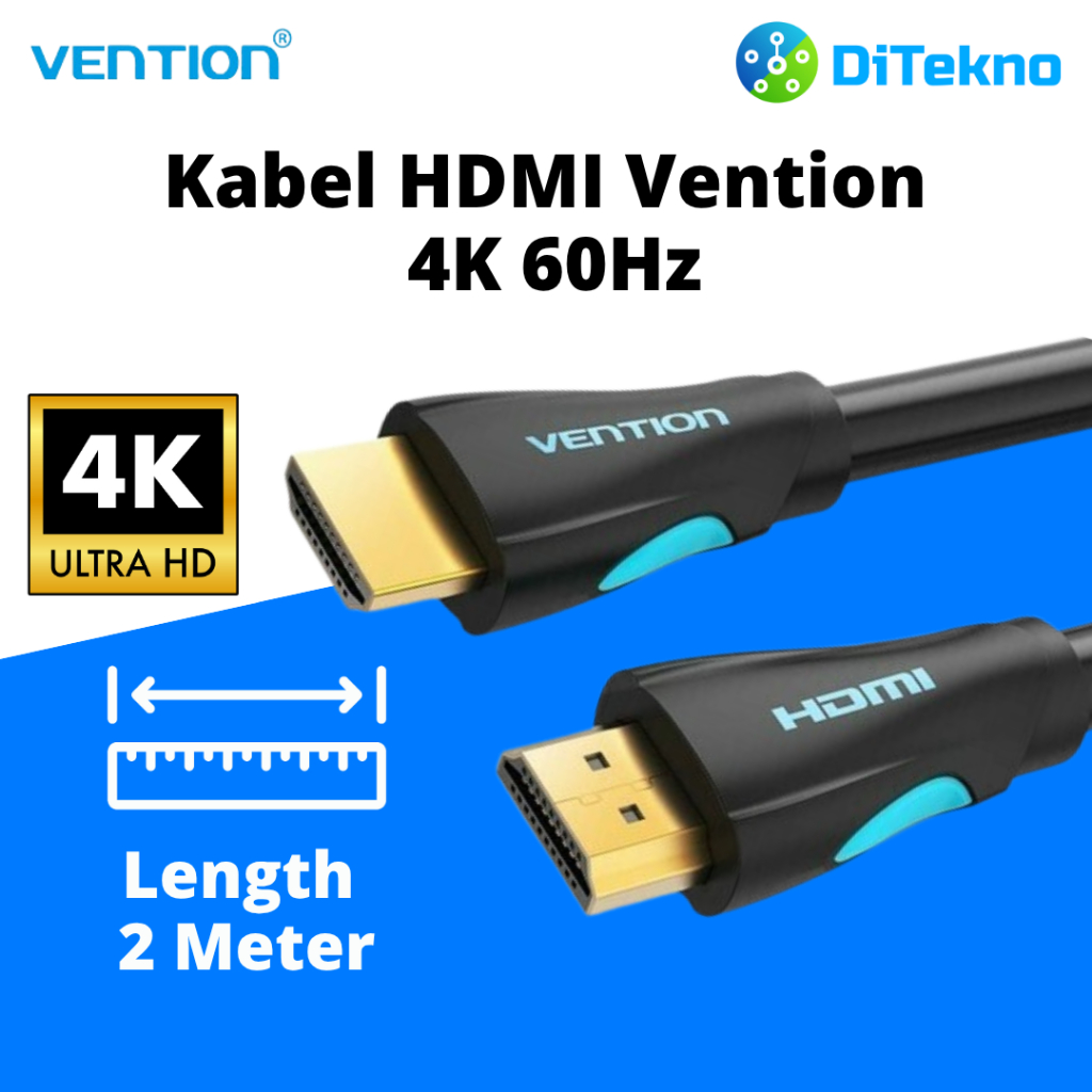 Jual Vention Kabel HDMI 2 Meter 4K 60Hz | Shopee Indonesia
