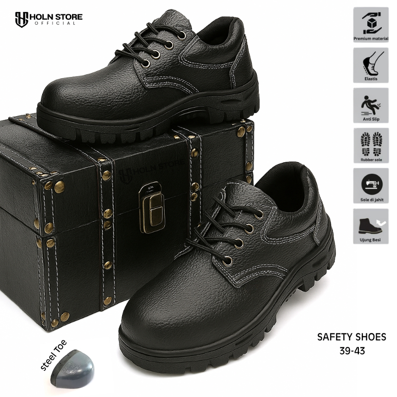 Jual Sepatu Safety Ujung Besi - Safety Low Boots - Sepatu Pria Kerja ...