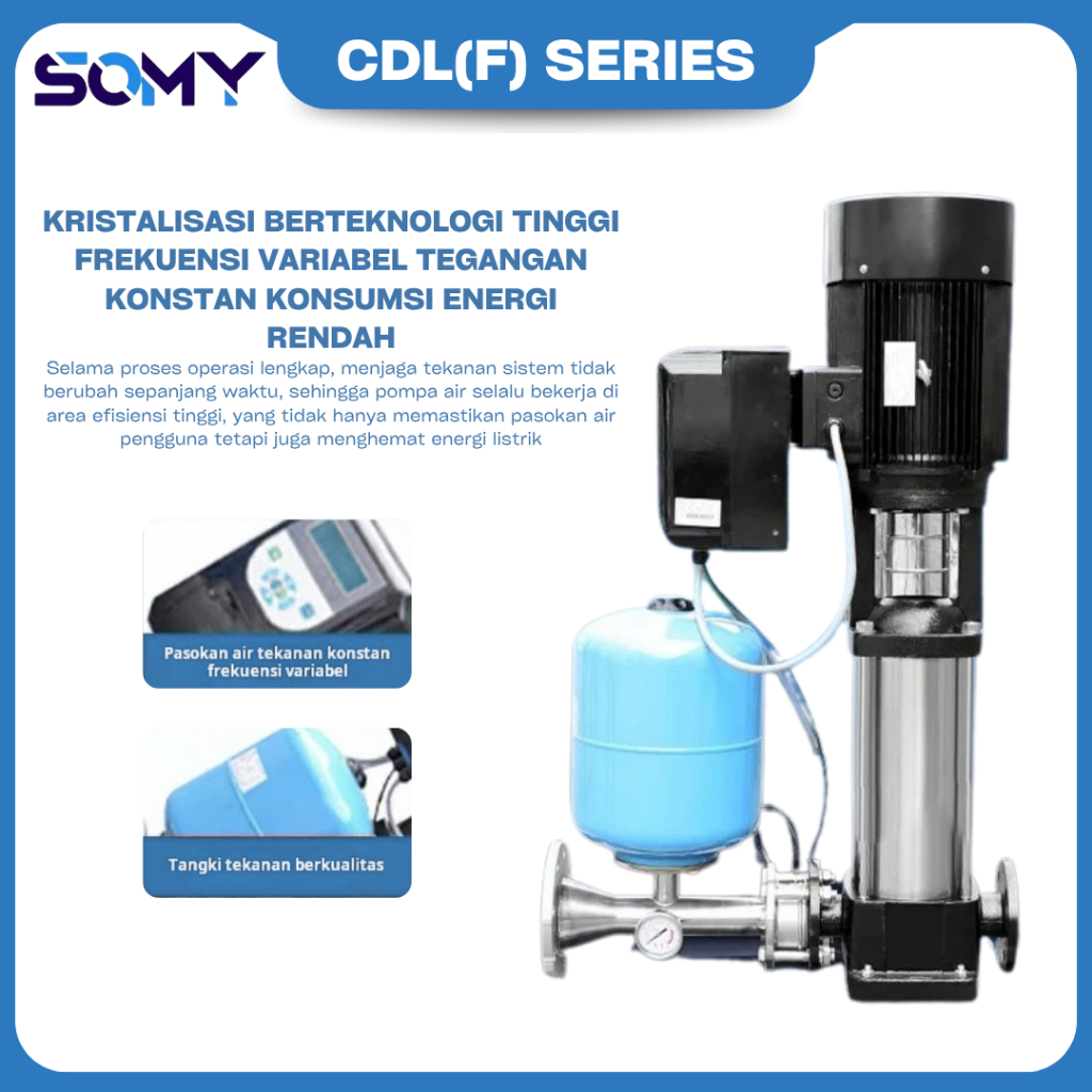 Jual Somy Pompa Air Pusat Multi Tahap Vertikal CDLF Pompa Sentrifugal ...
