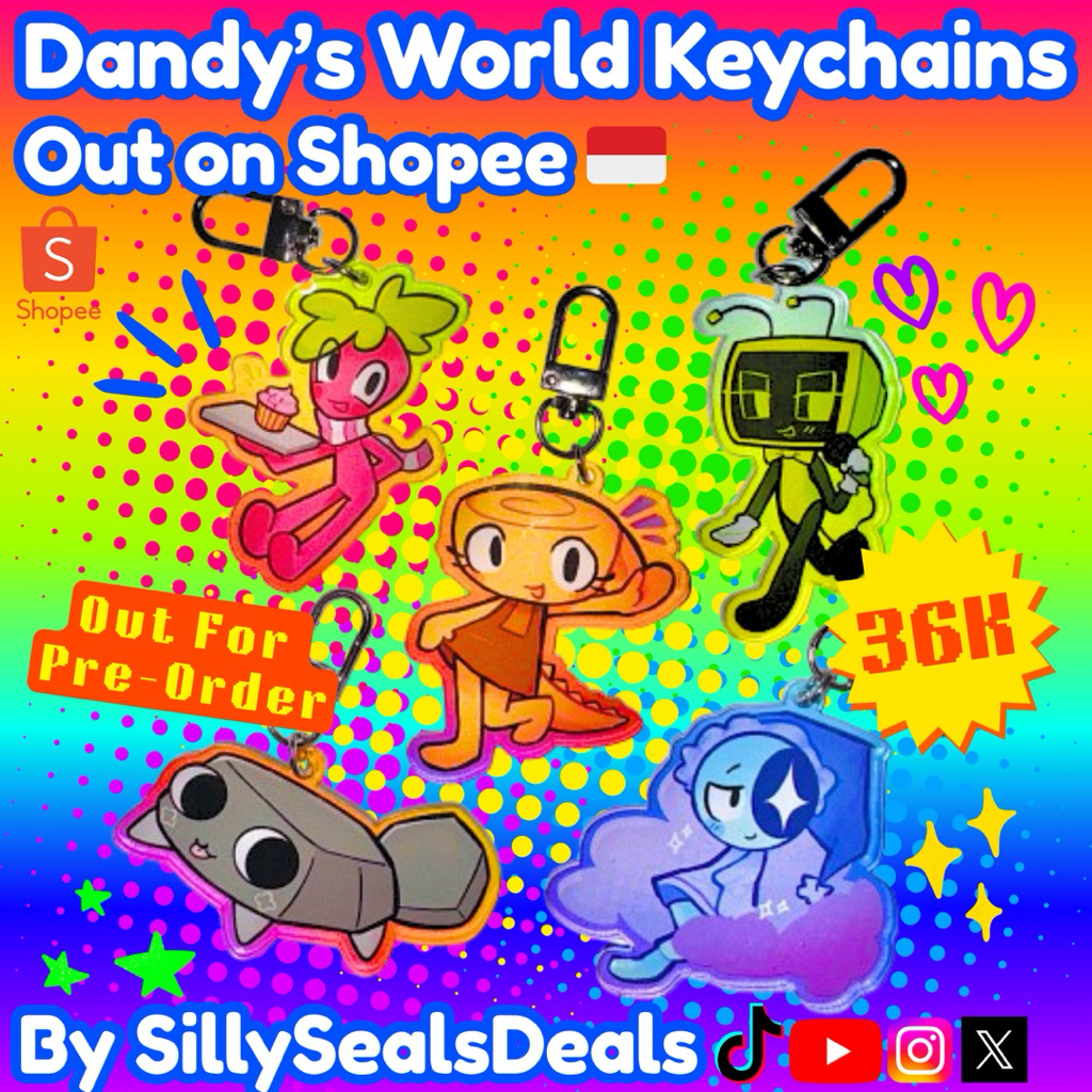 Jual Dandy’s World Acrylic Keychains | Shopee Indonesia