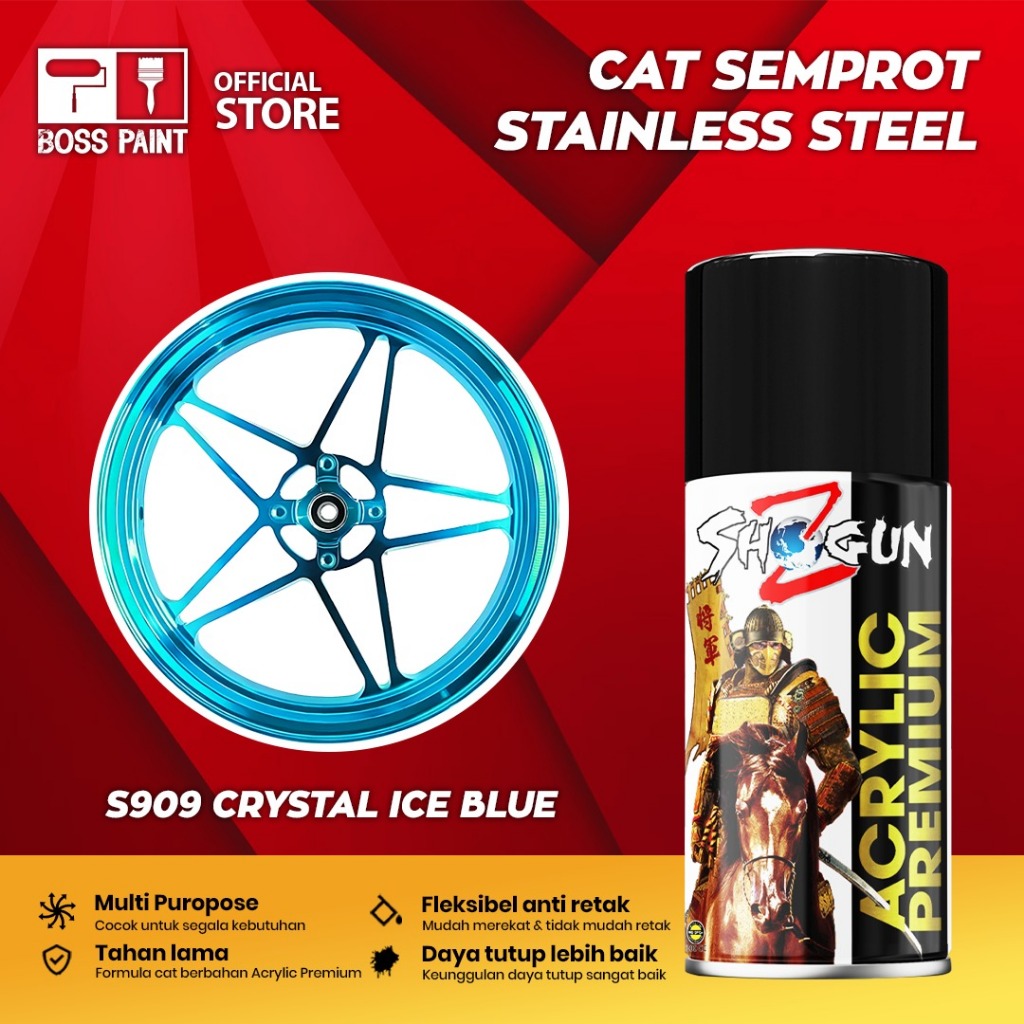Jual Cat Semprot Shogun Z Cat Stainless Steel Paint Untuk Velg CNC ...