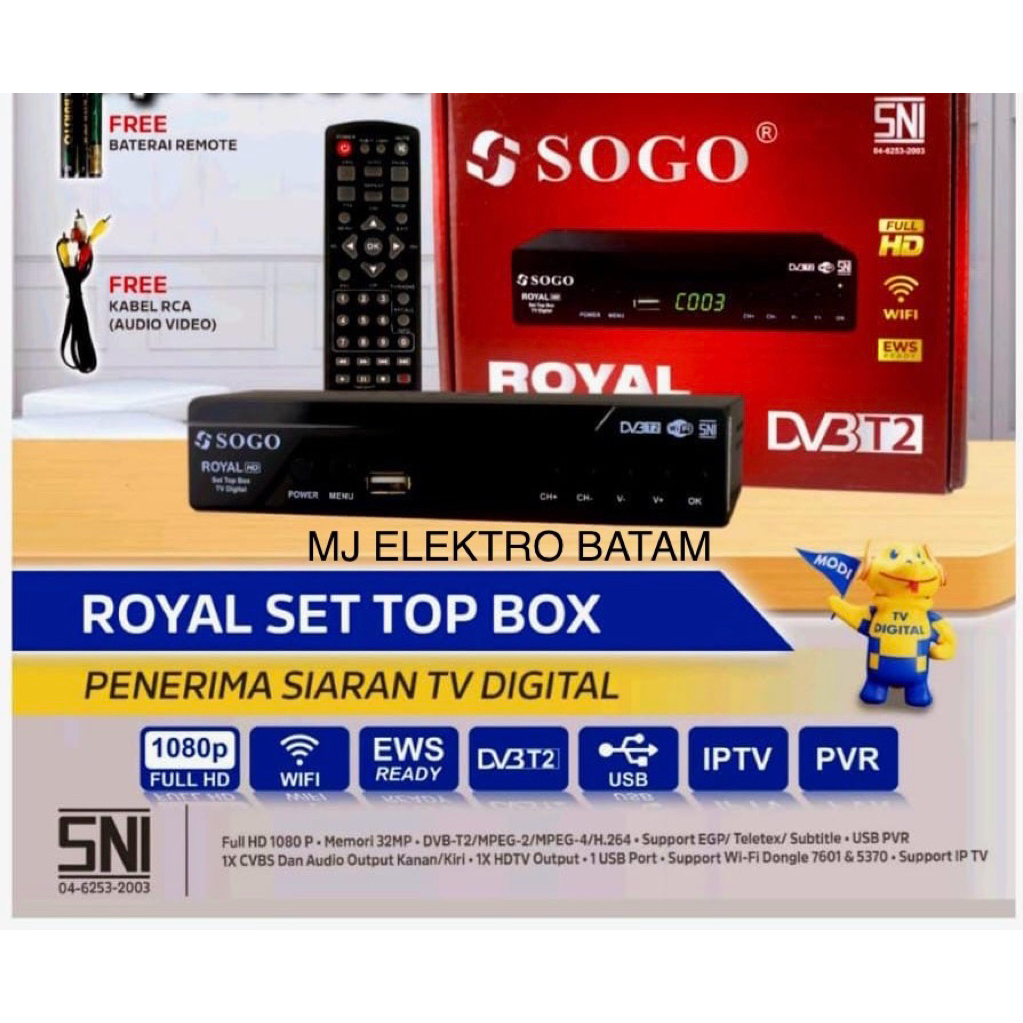 Jual KOTA BATAM - Sanex Sogo SET TOP BOX Penerima Siaran Digital HDTV ...