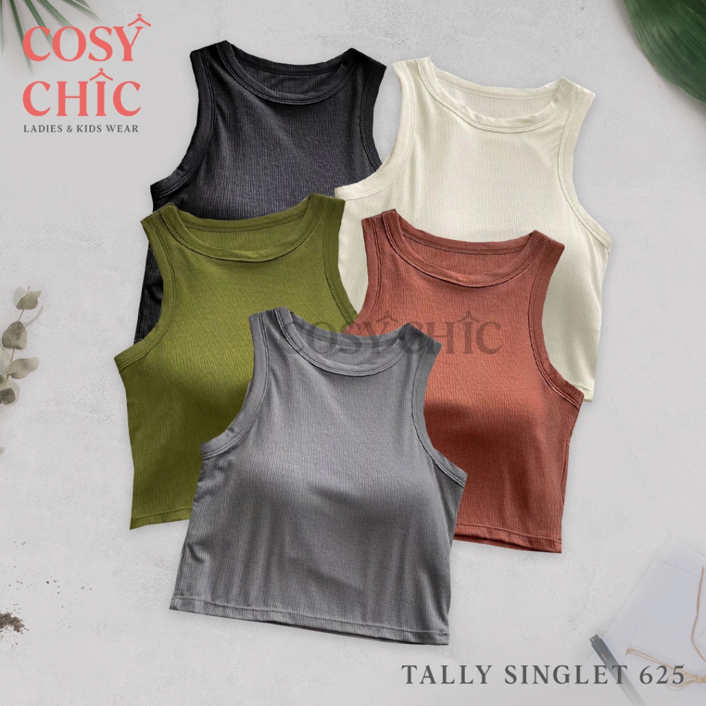 Jual [COSY CHIC] Tally Singlet Wanita 625 | Ada Cup | Busa Tipis ...