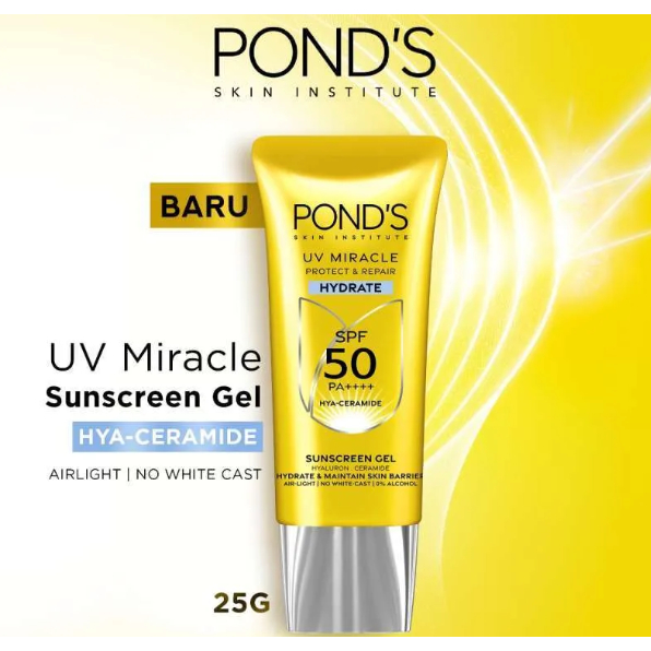 Jual PONDS UV MIRACLE HYDRATE SPF 50 25GR (BIRU) / Sunscreen | Shopee ...