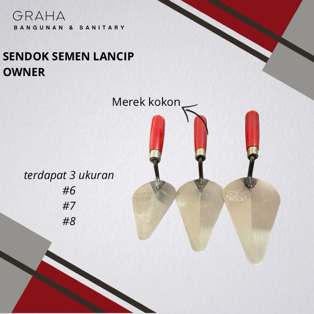 Jual Sendok Semen Lancip KOKON 6” 7” 8” | Shopee Indonesia
