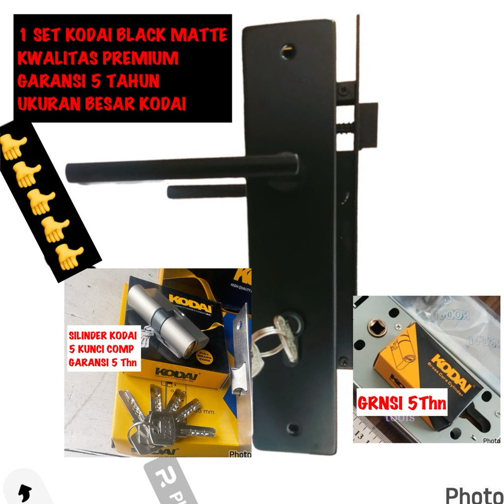 Jual KODAI kunci pintu KODAI Besar BLACK Putar kodai Kunci Besar 25 cm ...