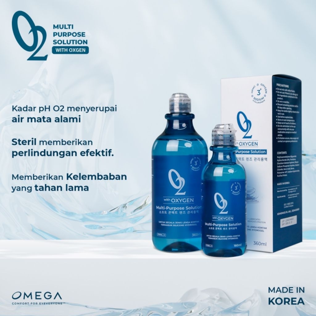 Jual Cairan Softlens O2 Oxygen by Omega | Shopee Indonesia
