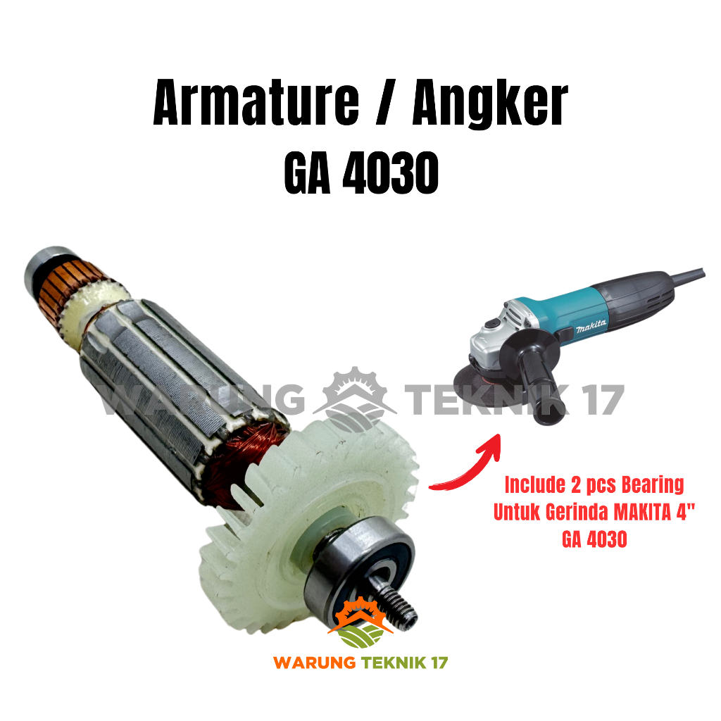 Jual Armature Gerinda MAKITA GA4030 / GA-4030 Angker Grenda Tangan 4 ...