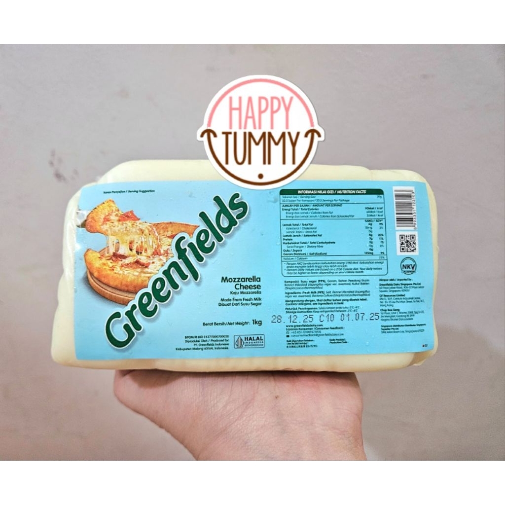 Jual MOZZARELLA greenfields 1kg ori mozza mozzarela mozarella keju ...