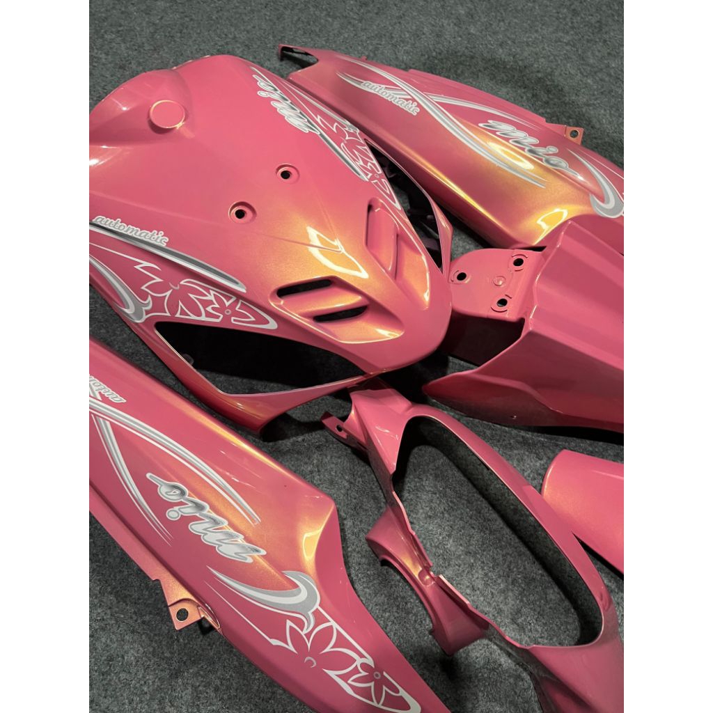 Jual cover full body halus yamaha mio sporty pink pastel lembayung gold ...