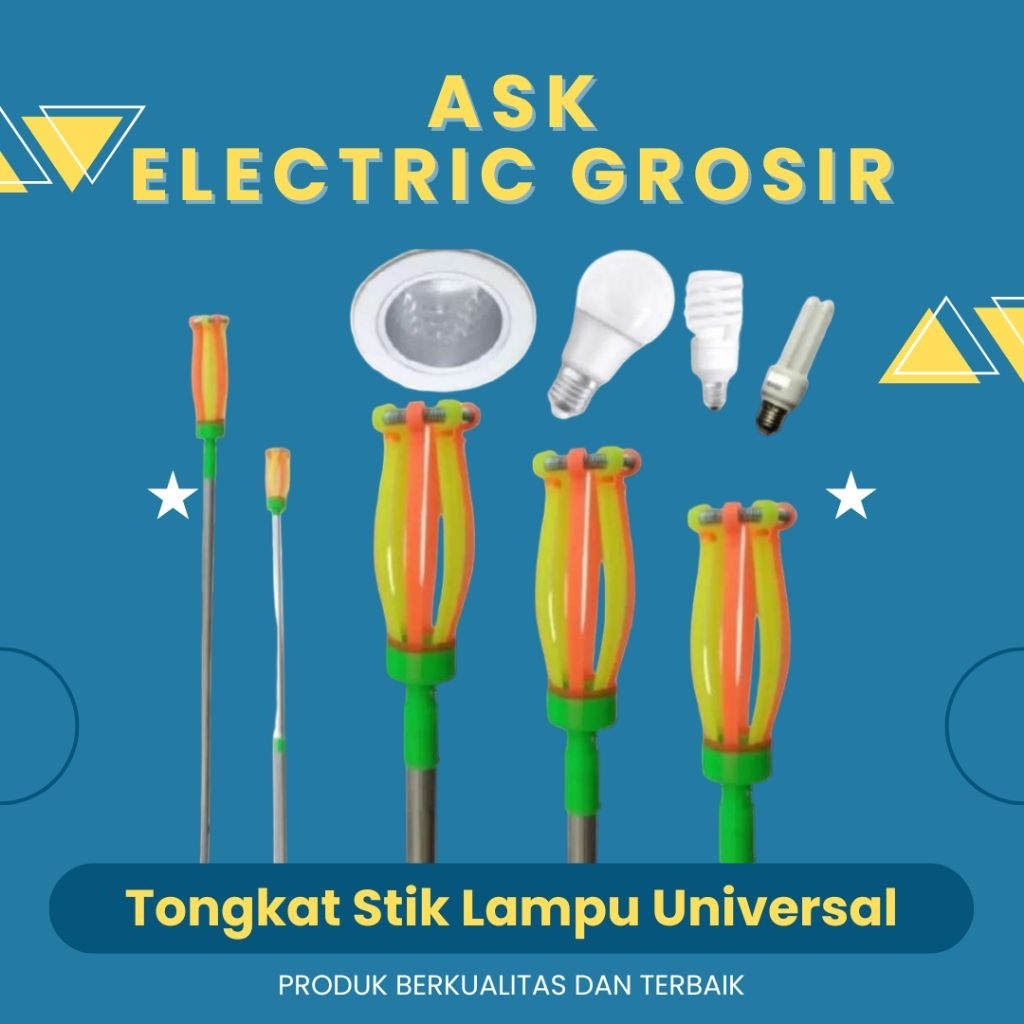 Jual PROMO!!! Tongkat Lampu Komplit Universal Panjang Stik Lampu ...