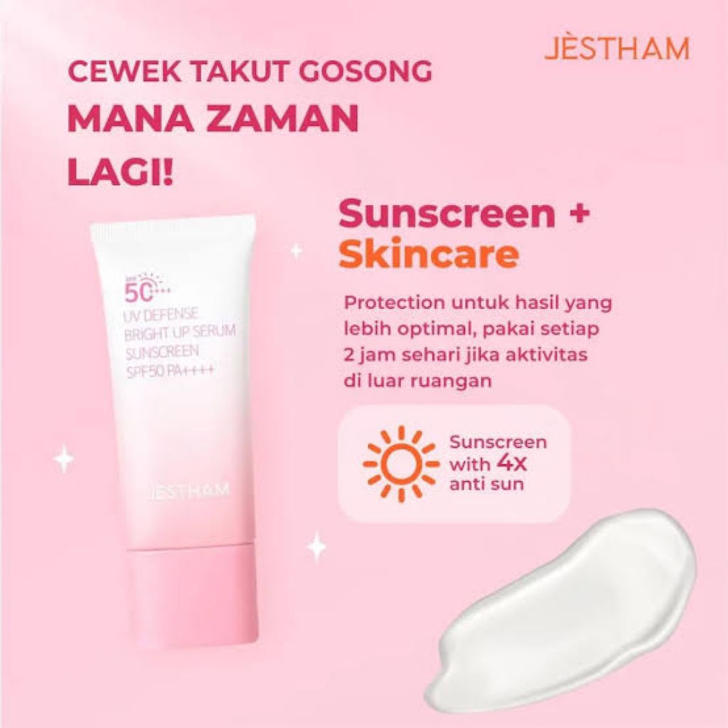 Jual bright up sunscreen spf 50 PA+++ jestham | Shopee Indonesia