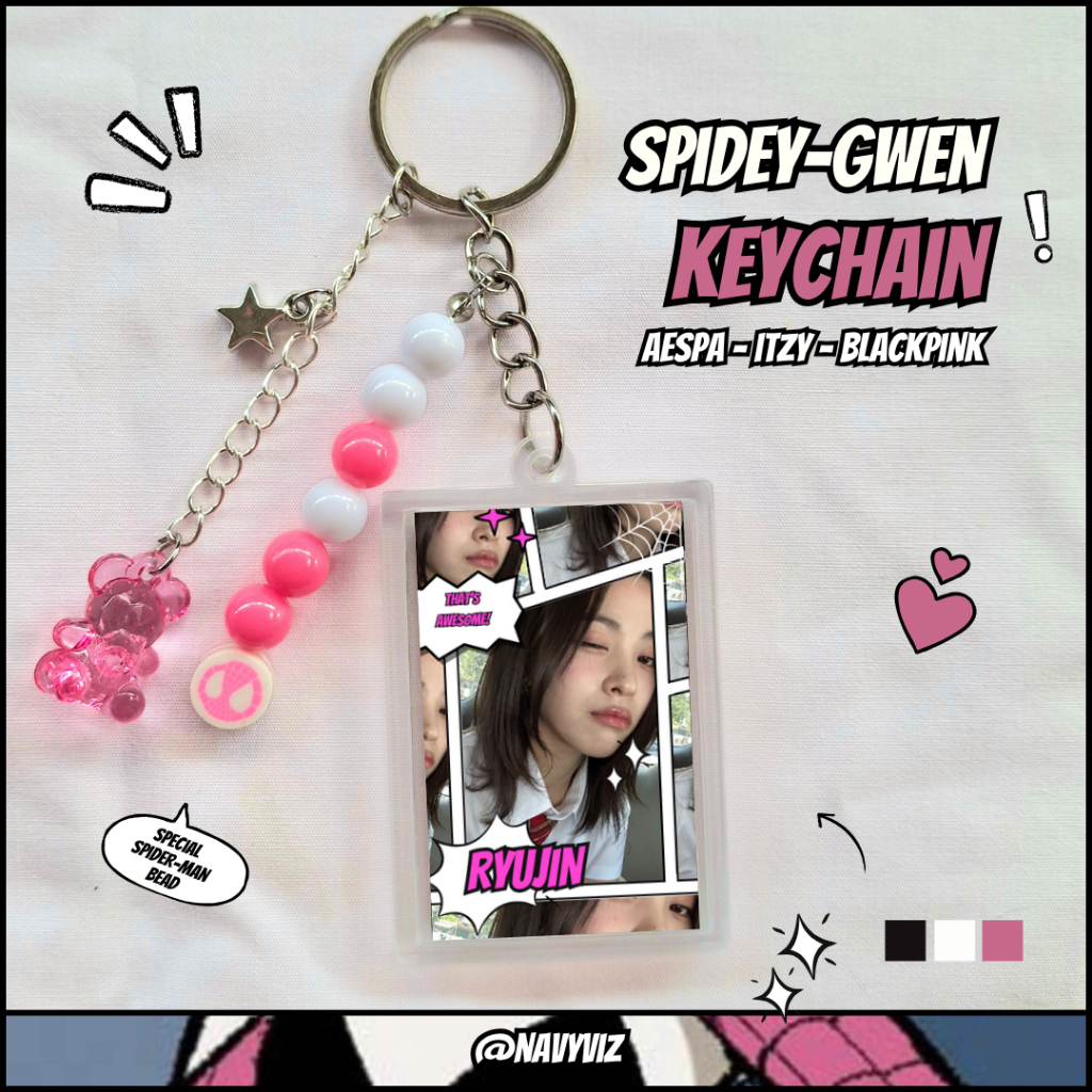 Jual [KEYCHAIN] ITZY – BLACKPINK - AESPA Spidey-Gwen ver. gantungan ...