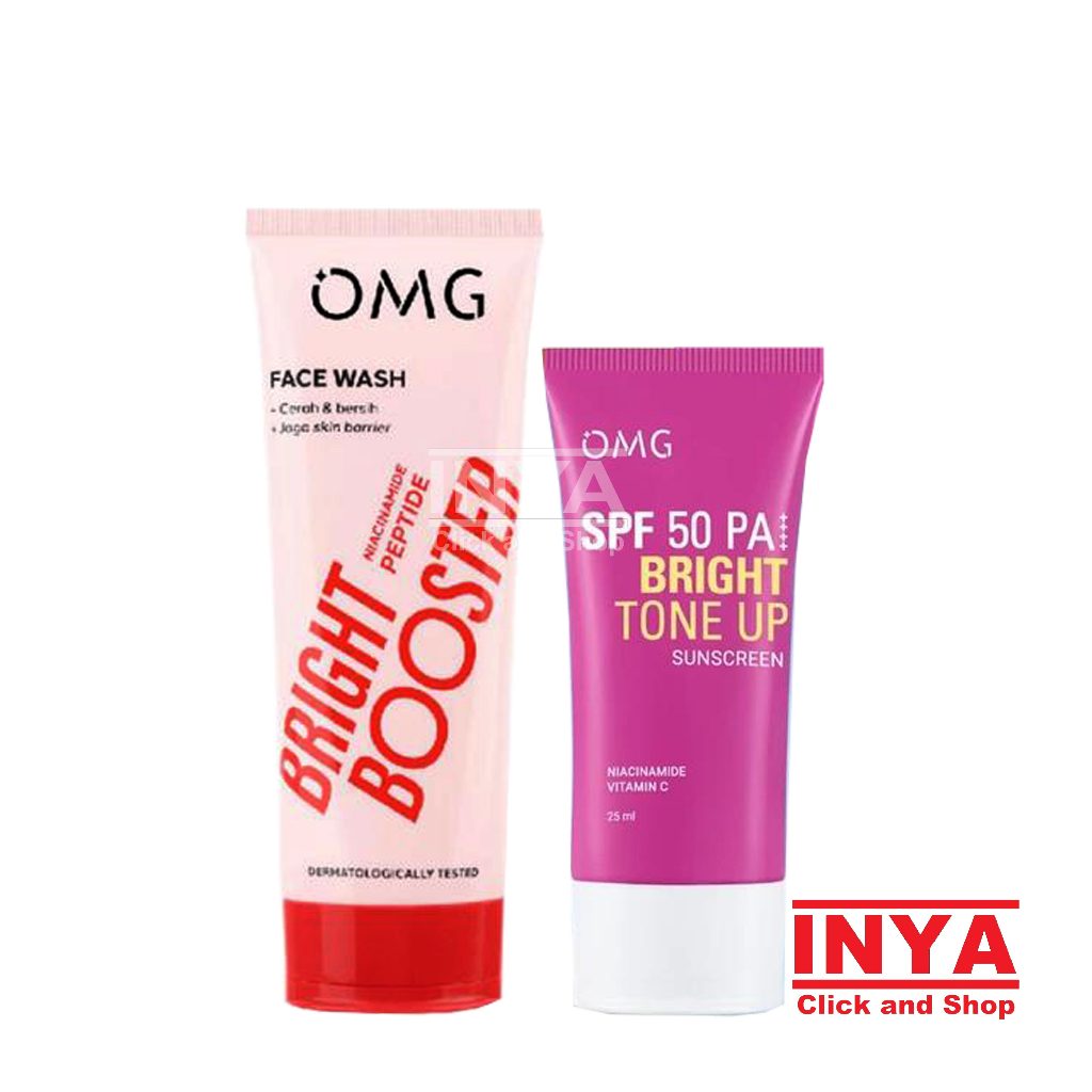 Jual OMG Bright Booster SPF 50 PA+++ Niacinamide Face Wash - Sabun ...
