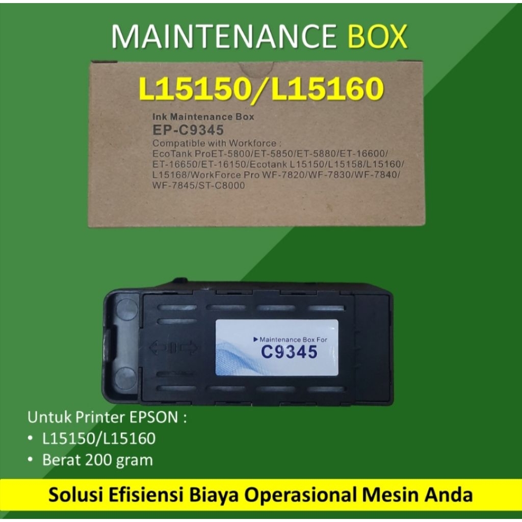 Jual Maintenance Box C9345 EPSON L15150 L15160 L6550 NEW | Shopee Indonesia