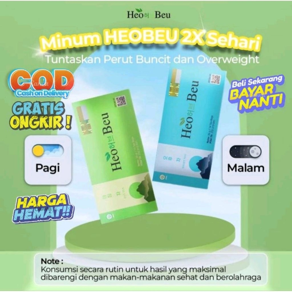 Jual TERLARIS SATU PAKET HEO BEU SLIMMING TEA | MINUMAN TEH PELANGSING ...
