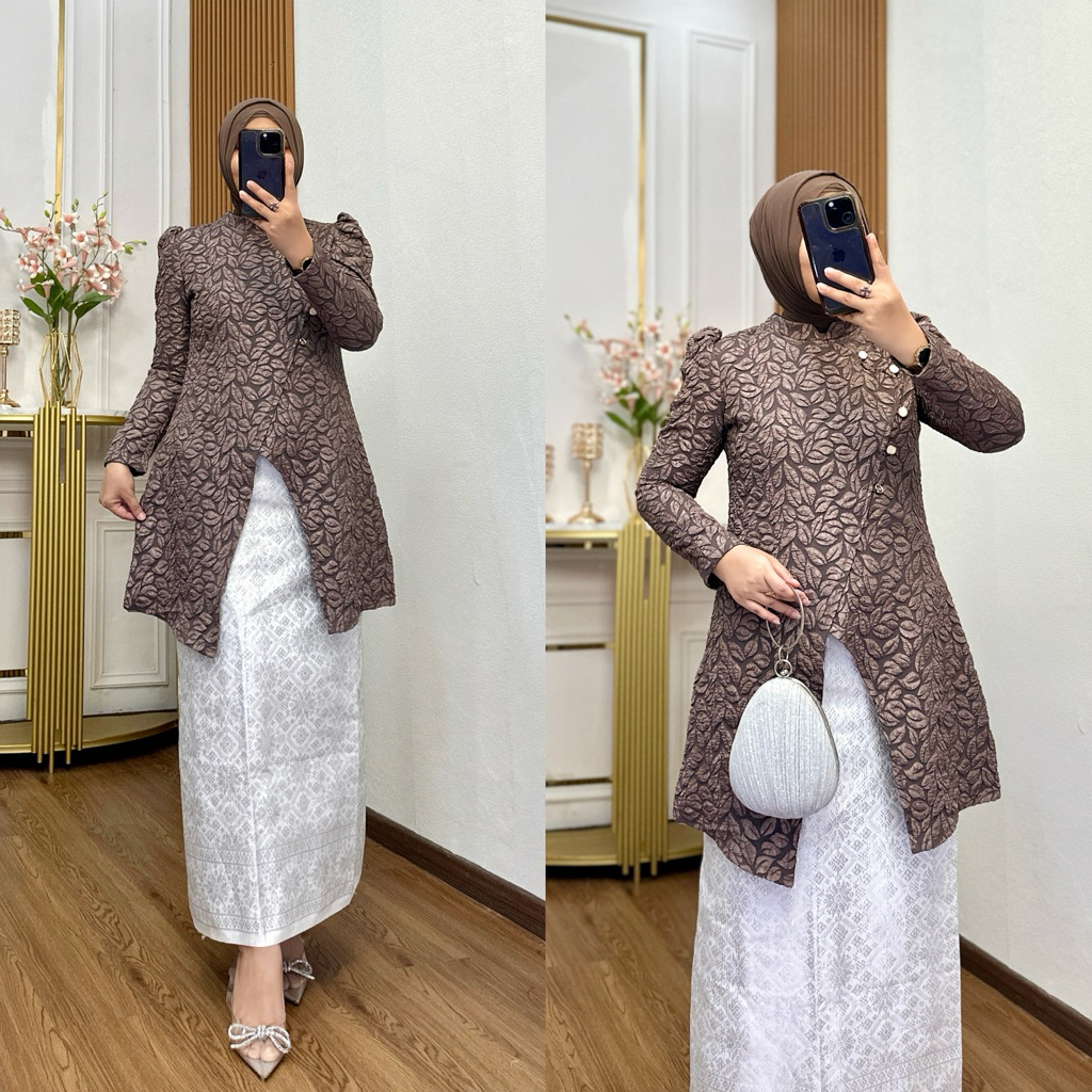 Jual Set Kebaya Janggan Modern/ Kebaya Janggan/ Tunik Janggan/ Kebaya ...
