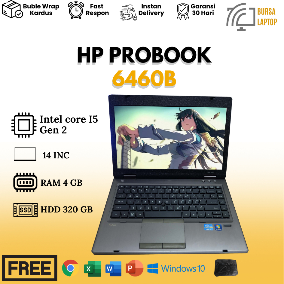 Jual HP ProBook 6460b I5 Gen 2 Ram 4GB/Hdd 320GB Murah Bergaransi ...