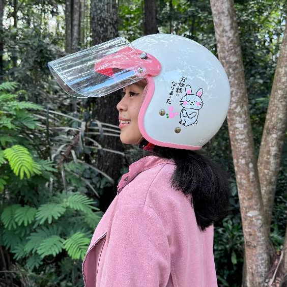 Jual Helm VISTA Bipplast Bogo Retro Cewek Hijab Friendly Half Face ...