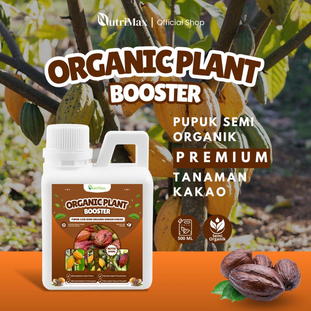Jual ORGANIC PLANT BOOSTER KAKAO 500 ML - Pupuk Semi Organik Cair Dan ...