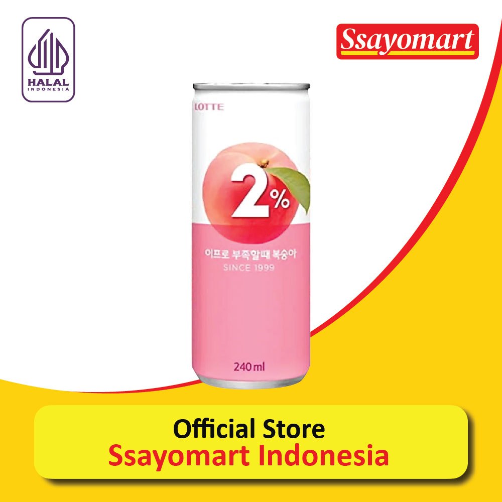 Jual Lotte Refreshing Water 2% Peach 240ml / Minuman Rasa Buah Peach ...