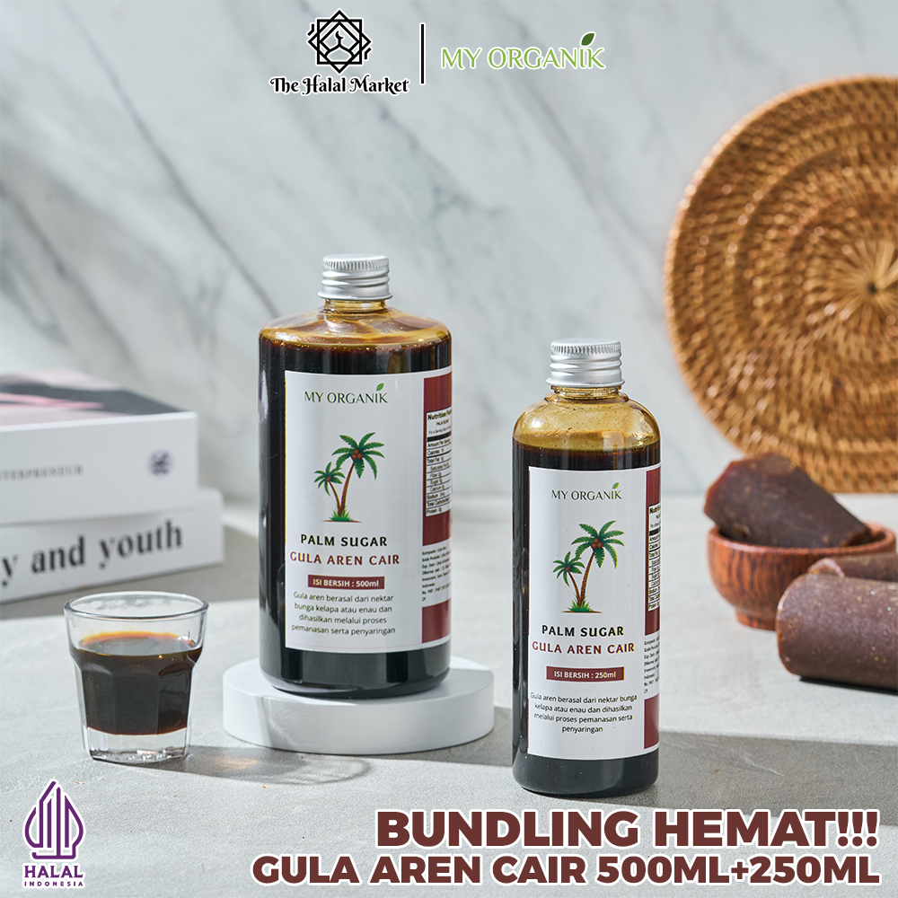Jual My Organik Gula Aren CairvLiquid Palm Sugar 250ml 500ml Kemasan ...
