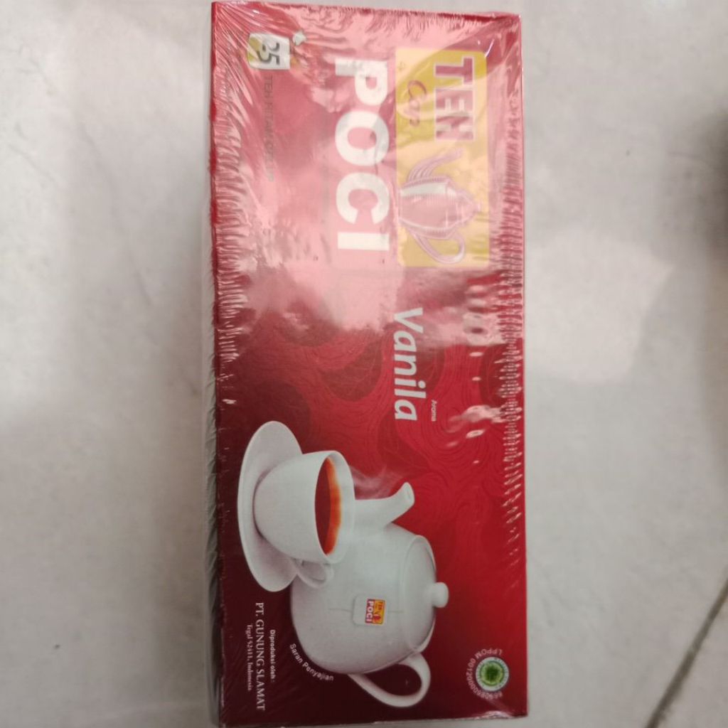 Jual Promo Teh Poci hitam Celup Vanila 1 kotak isi 25pcs | Shopee Indonesia