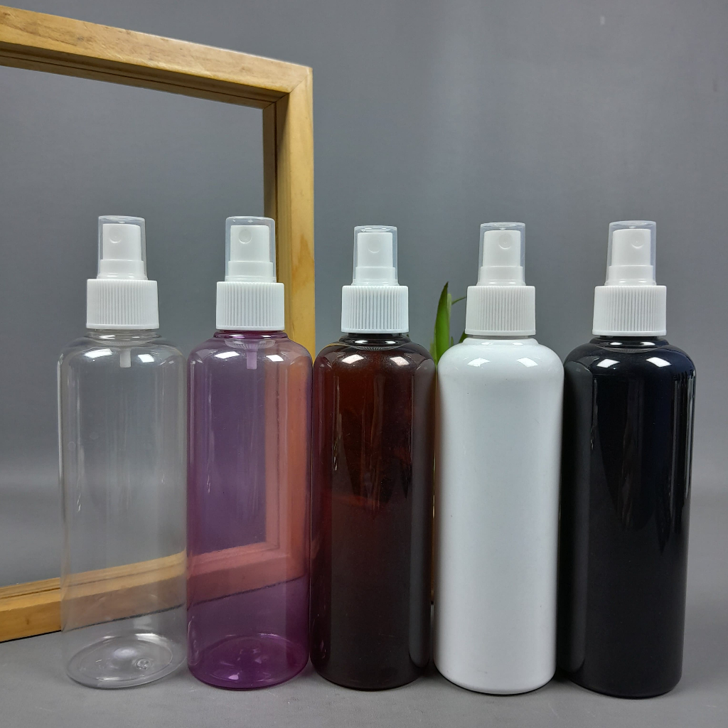 Jual Botol Spray 250 ml / Botol Pet 250 ml - Tutup Spray Putih / Botol ...