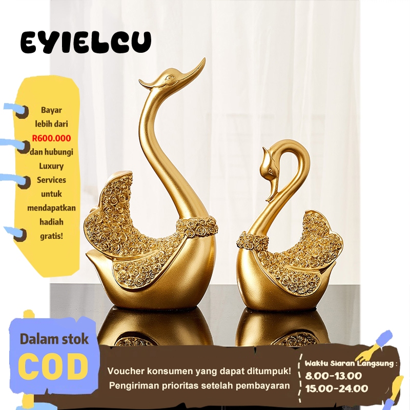 Jual Eyre (Jaminan kualitas )Kerajinan resin angsa pasangan gaya Eropa ...