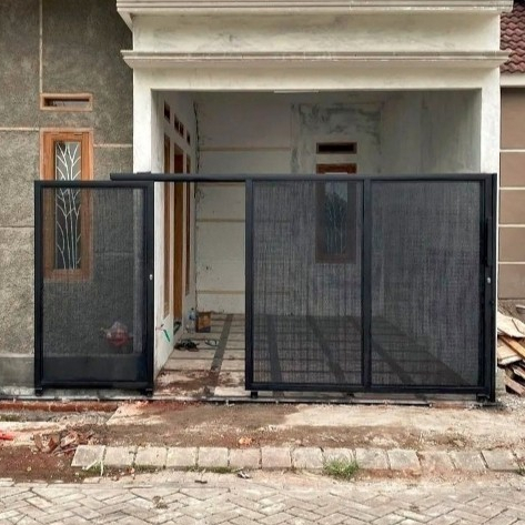 Jual pagar rumah minimalis bahan plat perforated | Shopee Indonesia