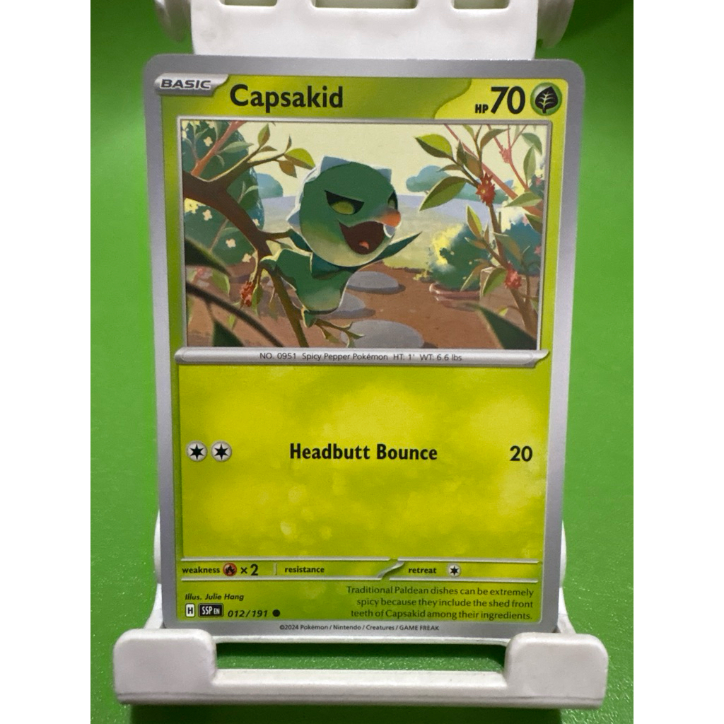 Jual kartu pokemon original common capsakid ssp 012/191 | Shopee Indonesia