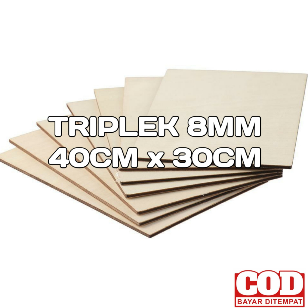 Jual Triplek 8mm ukuran 40 x 30 cm bahan kerajinan kreatif | Shopee ...