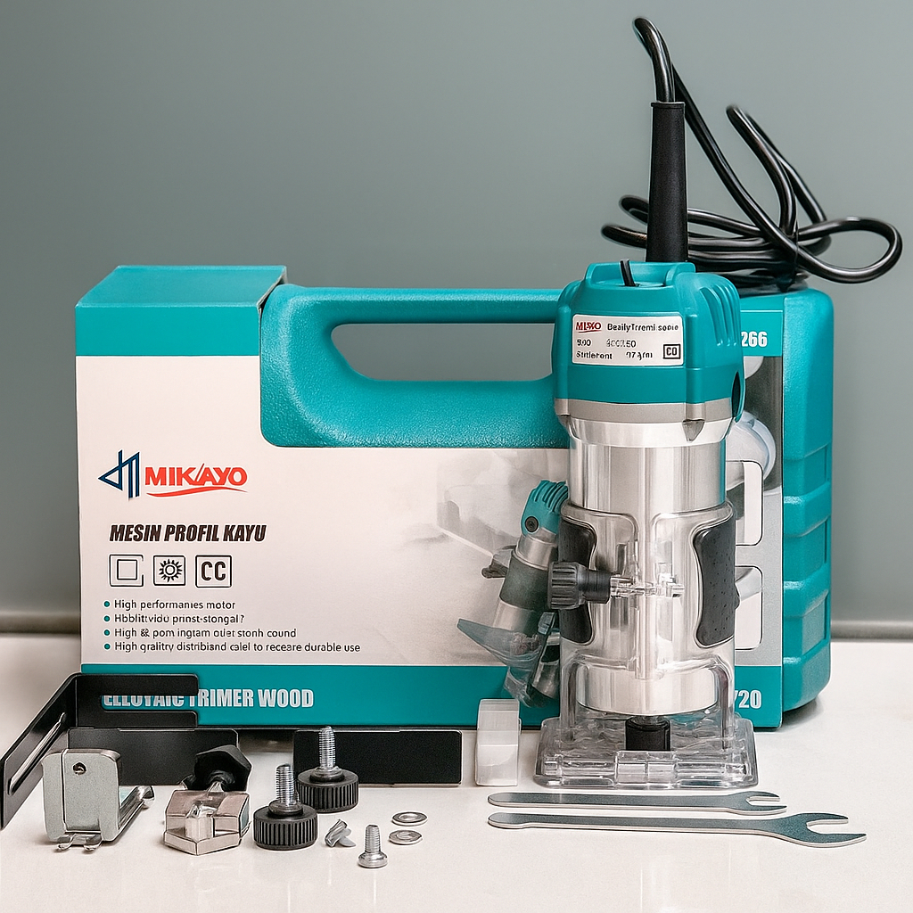 Jual Wood Trimmer Kayu 6mm 1/4 Inchi Mesin Router Profil List Kayu ...