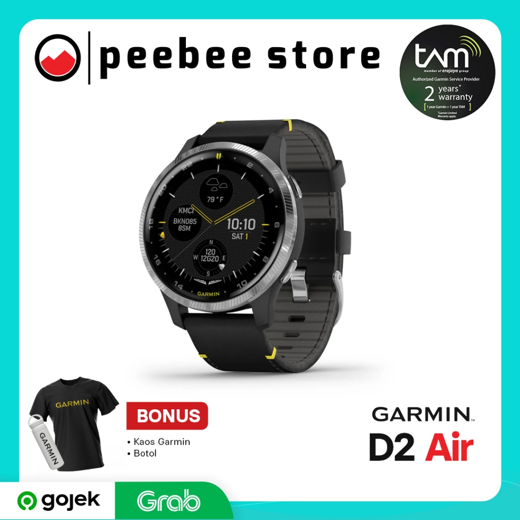 Jual Garmin D2 Air New Sport - GPS Smartwatch for Aviators Garansi ...