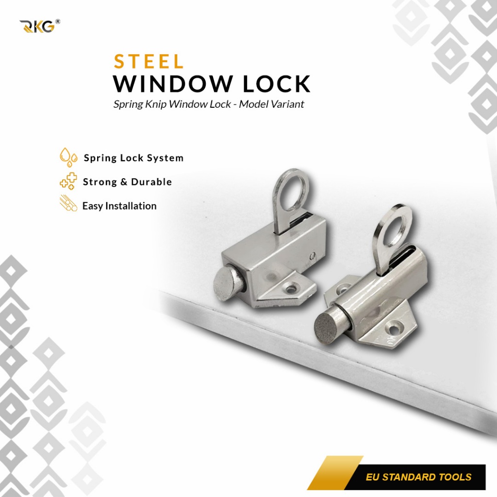 Jual Pengunci Jendela Spring Knife Thick Window Lock | Shopee Indonesia
