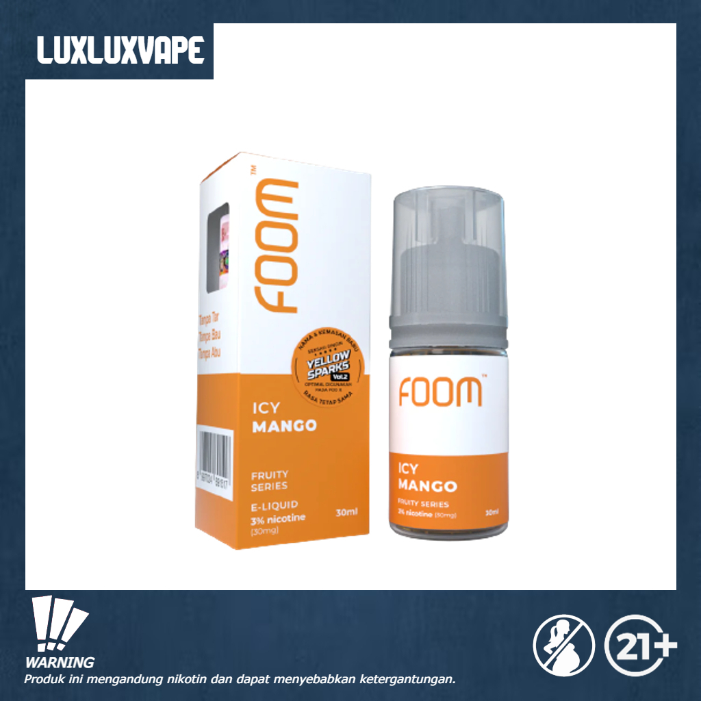 Jual Liquid Foom Icy Mango Salt 30ml Authentic by Foom Lab | Shopee ...
