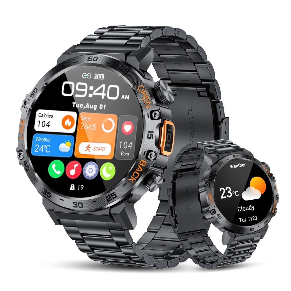 Jual LIGE Jam Tangan Pintar Panggilan Bluetooth Asli Pria 100+ Jam ...