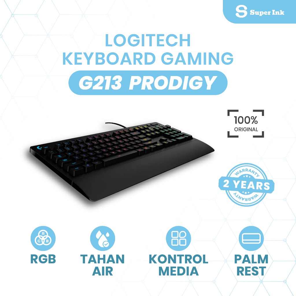 Jual Keyboard G213 Prodigy Gaming Keyboard Tombol Mech-Dome, Tahan ...