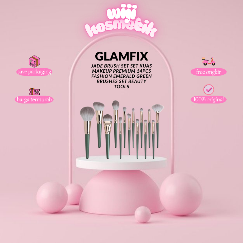 Jual Glamfix kuas set 14pcs | Shopee Indonesia