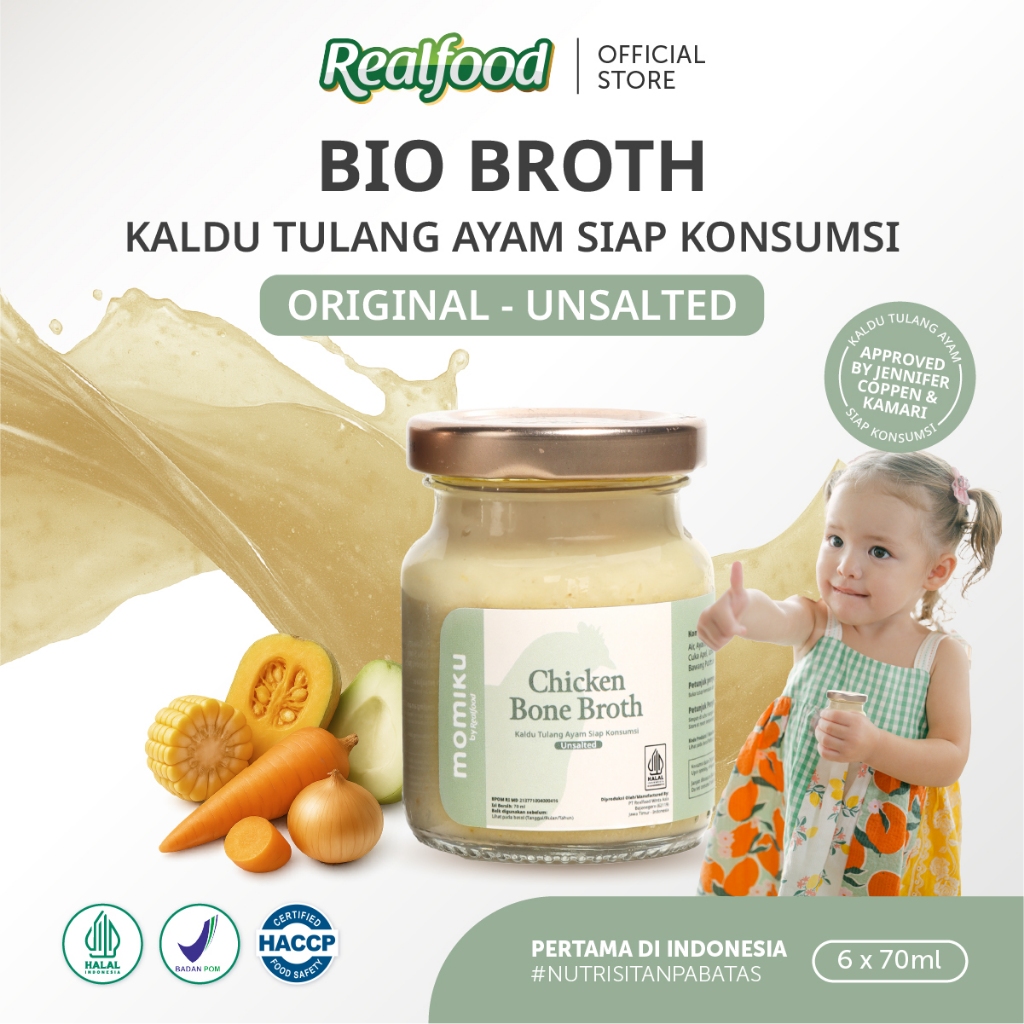 Jual Realfood Momiku Bio Broth I Chicken Bone Broth Unsalted I BB ...