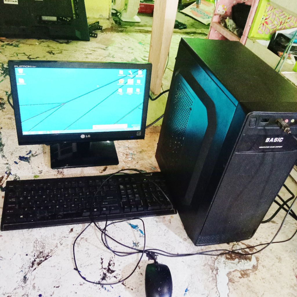 Jual PC komputer Asus PC murah sepaket mb monitor 16 in PSU kesing ...