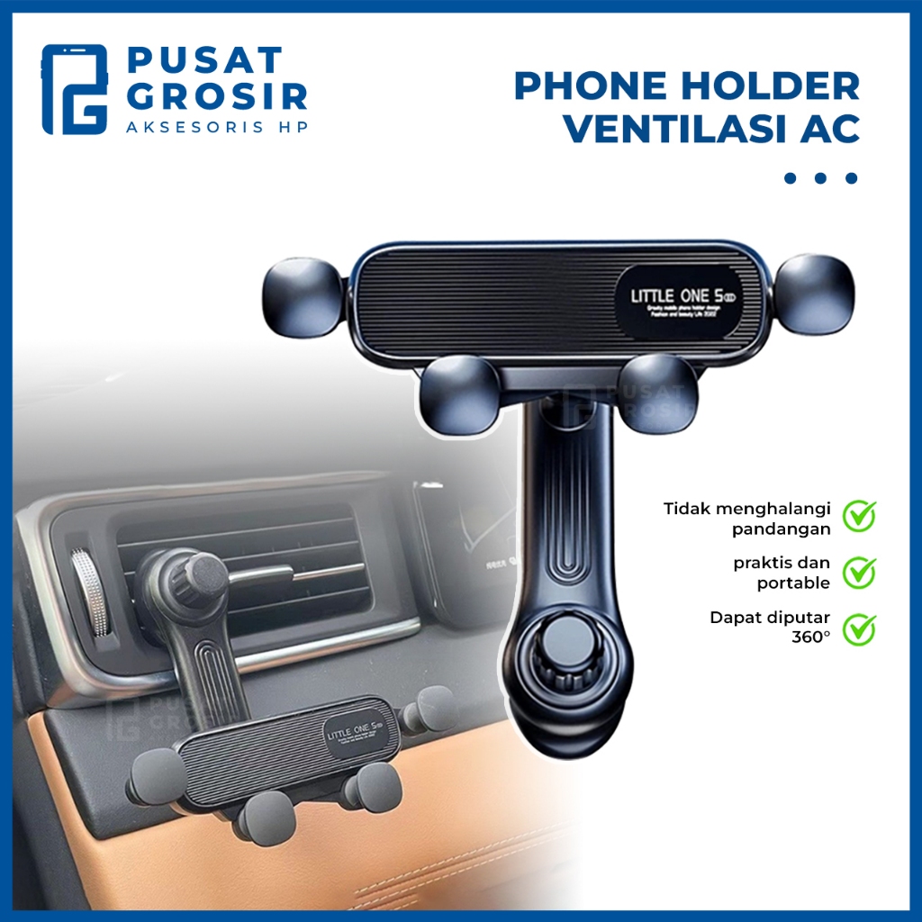 Jual Phone Holder Mobil AC X21 alat penyangga hp vent car mount tempat ...