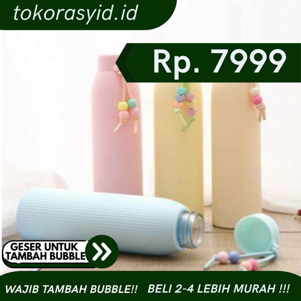 Jual Botol Macaron Botol Minum Kaca Pastel Series Lama Non Box | Shopee ...