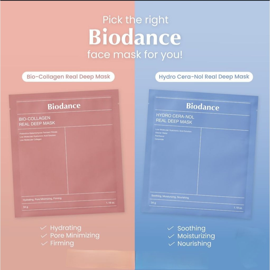 Jual READY!! ORI!! Masker Biodance Bio Collagen Real Deep Mask & Hydro ...