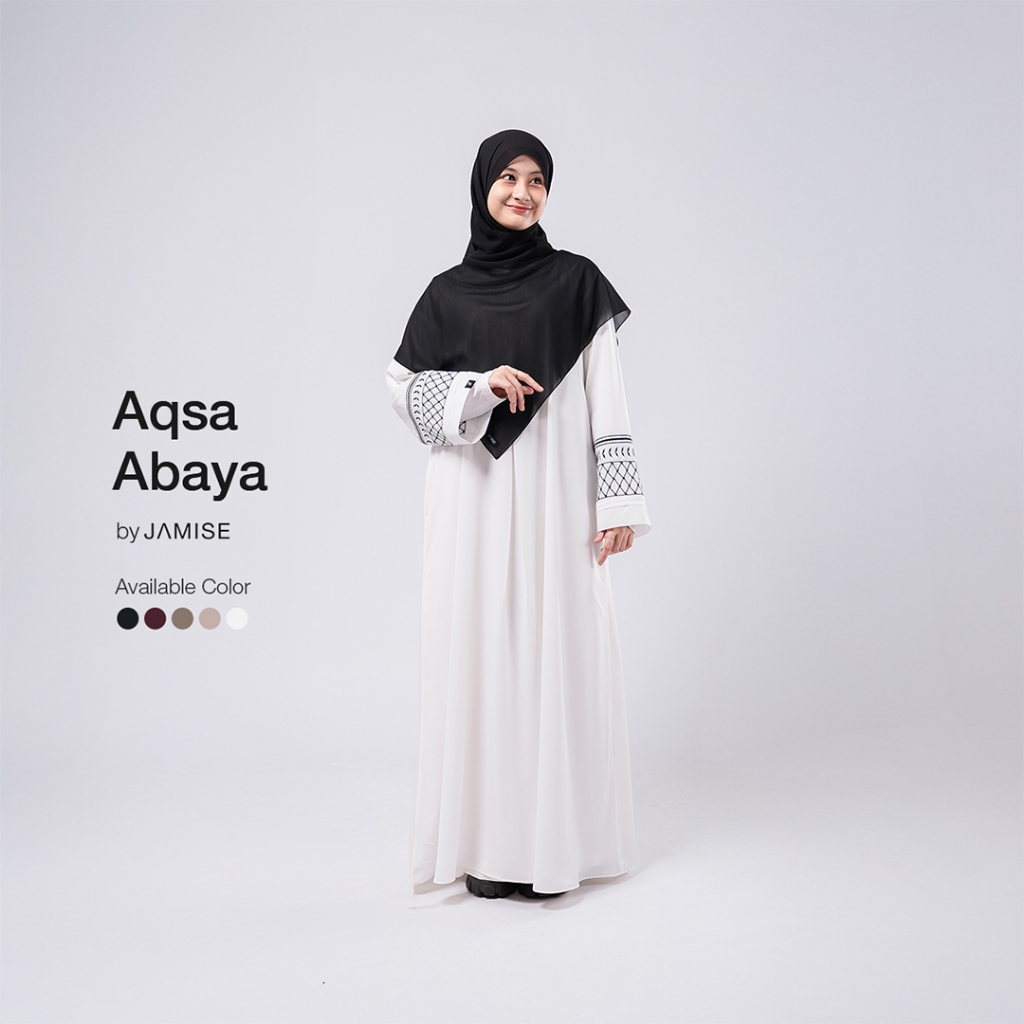 Jual Jamise | Aqsa Abaya | Gamis Umroh Haji Bordir Keffiyeh Palestine ...